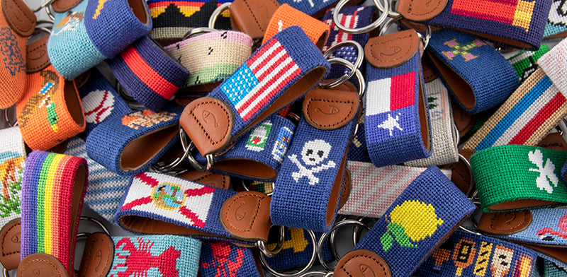 Needlepoint Key Fobs – Huck Venture