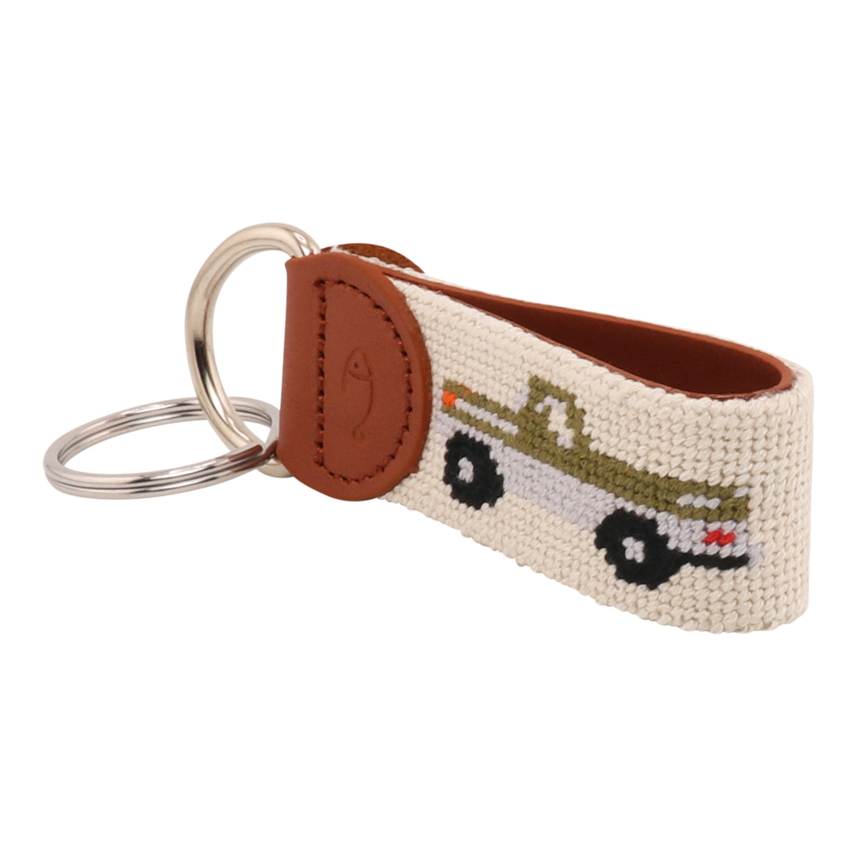 Pickup Truck Needlepoint Keychain – Rugged & Handcrafted – Huck Venture